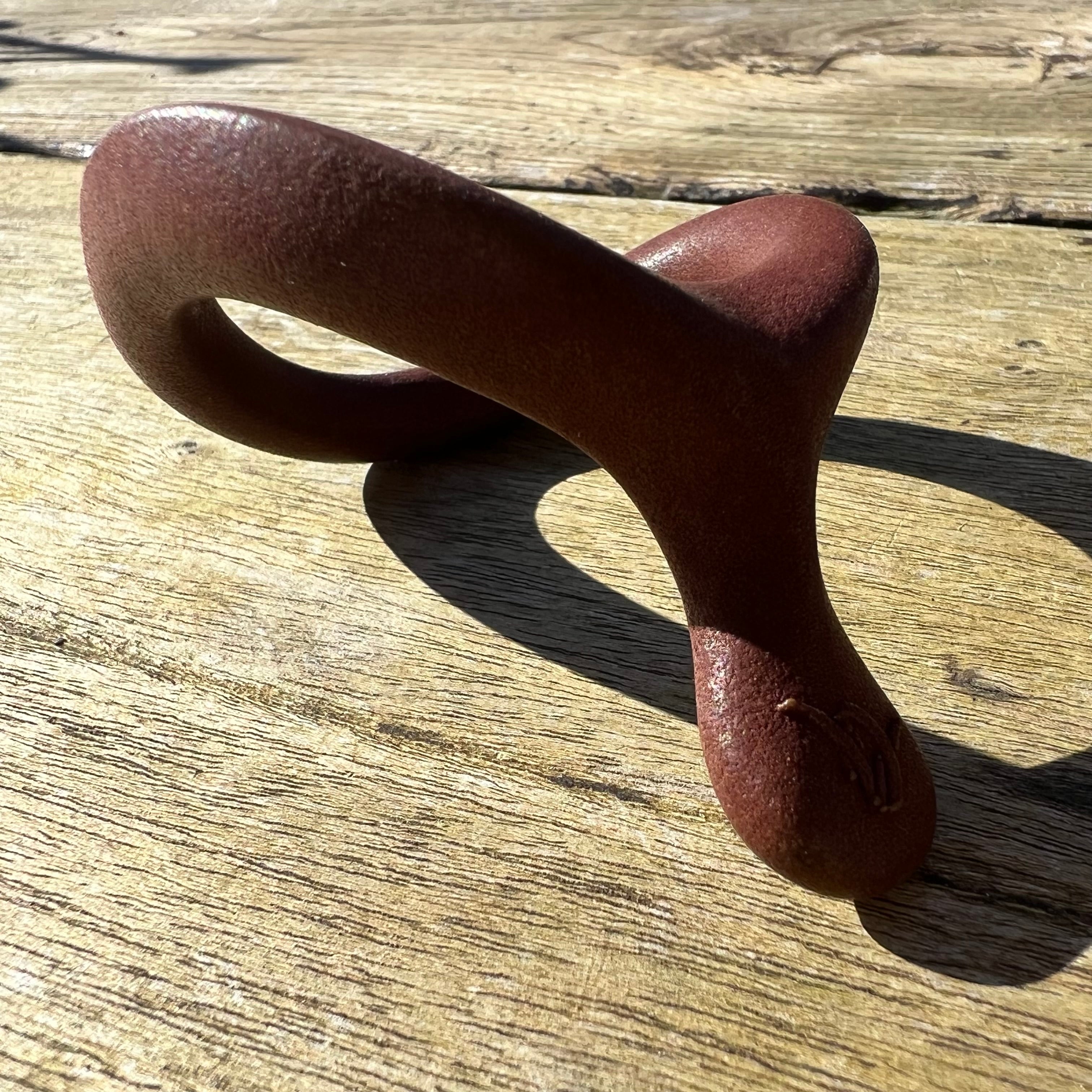JNaja Vigor Brown - Ergonomic Cock Ring with Perineum Massage | Velv'Or
